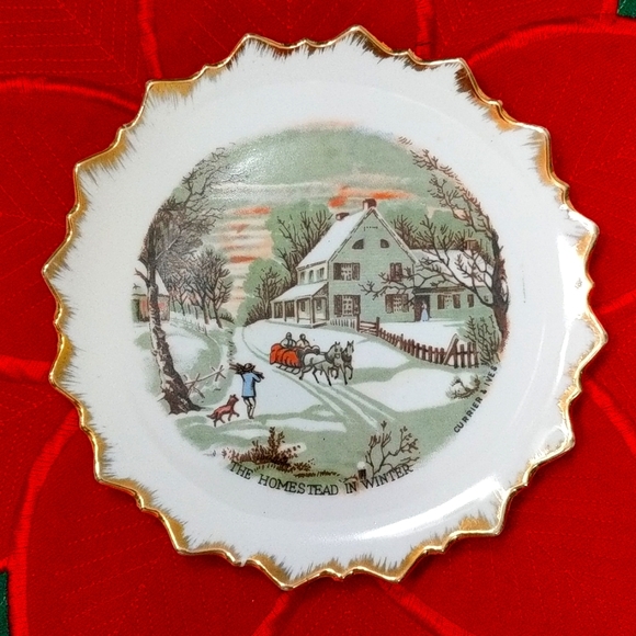 Currier & Ives | Holiday | The Homestead In Winter Currier And Ives ...